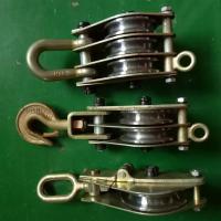 China Heavy Duty Wire Pulley Tackle Snatch Block Overhead Line Steel Sheaves for sale
