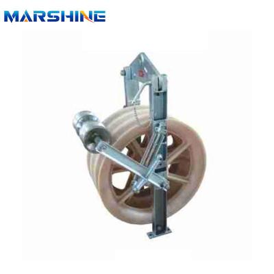 China Grounding Roller Stringing Block With Anti-Static Aluminum Alloy Cable Block for sale