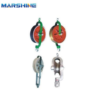 China Hold Down Round Belt Cable Wire Pulley Stringing Block for sale