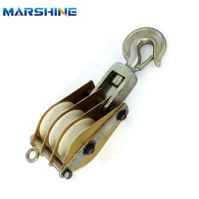 China 3 Ton Cable Snatch Block Pulling Pulley For Hoisting Lifting for sale
