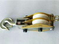 China Aluminium Pulley Tackle Snatch Nylon Sheave Hoisting Block For Cable Wire Rope for sale