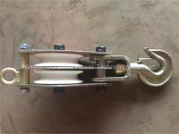 China Aluminium Pulley Tackle Snatch Nylon Sheave Hoisting Block For Cable Wire Rope for sale