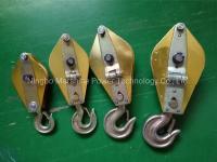 China Aluminium Pulley Tackle Snatch Nylon Sheave Hoisting Block For Cable Wire Rope for sale