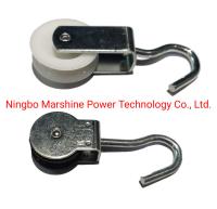 China Hanging Hook Wire Exterior Electric Cable Guide Pulley Straight Line Cable Roller 2.5