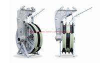 China Aluminium Alloy Heavy Duty Wire Rope Cable String Conductor Pulley Block Oil Resistant for sale