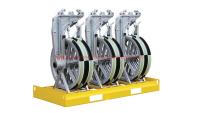 China Aluminium Alloy Heavy Duty Wire Rope Cable String Conductor Pulley Block Oil Resistant for sale