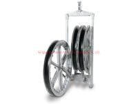 China Aluminium Alloy Heavy Duty Wire Rope Cable String Conductor Pulley Block Oil Resistant for sale