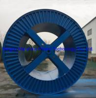 China Galvanized Steel Cable Drum Reel with Corrugated Design for sale