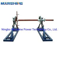 China Conductor Stringing Cable Drum Lifter Stands Jacks For Raise Reels for sale