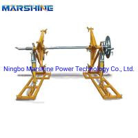 China Conductor Stringing Cable Drum Lifter Stands Jacks For Raise Reels for sale