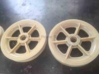 China 35mm-230mm Width Oxygenation Transmission Line Mc Nylon Stringing Pulley Block Sheaves for sale