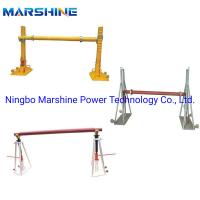 China Safe Cable Reel Lifting Device Wire Pulling Stands for sale