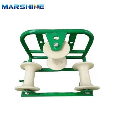China Anti-Static Telecom Cable Guide Drum Roller Grounding Cable Pulley Block Corner Roller for sale