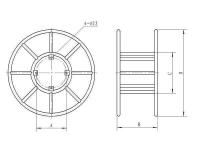 China Electric Wire Rope Reel Stand GSP Series Reels Reel For Cabling System for sale