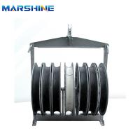 China Triple Stringing Pulley Block Conductor Stringing Blocks With Alloy Neoprene Liner for sale