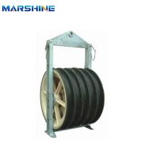 China Overhead Line Stringing Construction Tool Triple Pulley Block For Bundled Conductor for sale