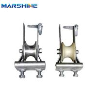 China Transmission Line Aluminum Pulley Block With Sheave Features Welding And Nylon Wheel for sale