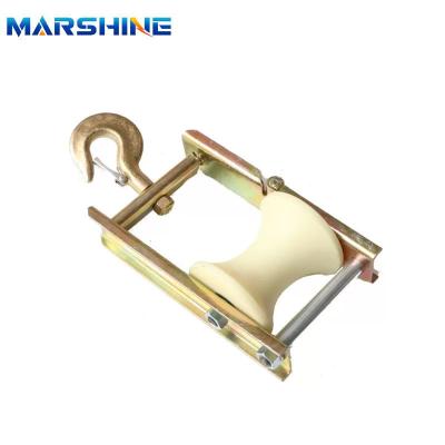 China Round Belt 5kn Load Nylon Wheel Aerial Cable Stringing Roller For Heavy-Duty Engineering for sale
