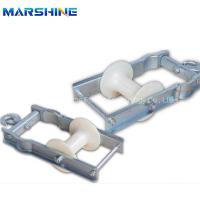 China Round Belt 5kn Load Nylon Wheel Aerial Cable Stringing Roller For Heavy-Duty Engineering for sale