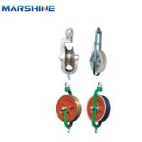 China Alloy Nylon Cable Wire Conductor Pulley Transmission Stringing Blocks for sale
