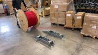 China Customized Cable Reel Drum Roller Stand for Customized Cabling System Efficiency for sale