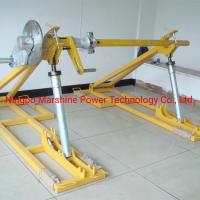 China 8 Ton Hydraulic Cable Drum Lifting Hydraulic Jack Reel Stand for sale
