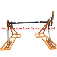 China 8 Ton Hydraulic Cable Drum Lifting Hydraulic Jack Reel Stand for sale