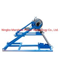 China 8 Ton Hydraulic Cable Drum Lifting Hydraulic Jack Reel Stand for sale