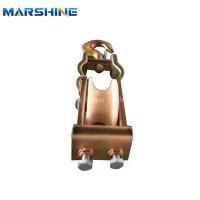 China Construction Works Aerial Cable Pulley Block With Conductor Wire Rope for sale