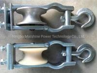China Construction Works Aerial Cable Pulley Block With Conductor Wire Rope for sale