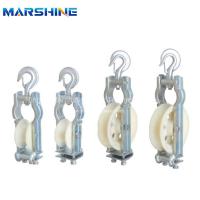 China Heavy Duty Nylon Sheave Dual-Stringing Block Conductor Cable Pulley Block for sale