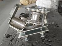 China Nylon Aluminum Skyward Cable Pulling Pulley For Cable Laying Construction for sale