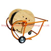 China Lightweight and Transportable Foldable Cable Reel Cable Drum Stand Trolley for sale