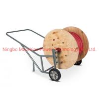 China Lightweight and Transportable Foldable Cable Reel Cable Drum Stand Trolley for sale