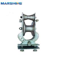 China 20kn Rated Load Three Purpose Galvanised Crossarm Mounted Skyward Pulley Cable Block for sale