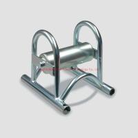 China Aluminum Steel Pipe Support Cable Ground Roller Electrical Power Cable Roller Pulley for sale