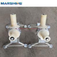 China Cable Reel Turning Roller One Way Nylon Stringing Block Turning Cable Laying Roller for sale