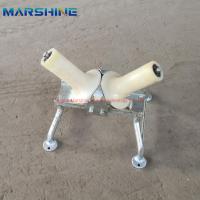 China Cable Reel Turning Roller One Way Nylon Stringing Block Turning Cable Laying Roller for sale