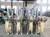 China Construction Works Large Diameter Conveyer Equipment Power Cable Pulley Block for sale