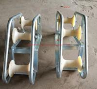 China 7.7-18kg Load Capacity Aluminum Nylon Wheel Cable Pulling Roller for sale