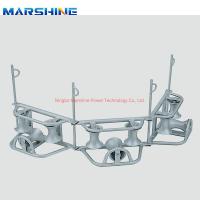 China Aluminum Nylon Manhole Cable Roller For Cable Pulling Corner Straight Line for sale