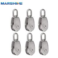 China Stainless Steel Swivel Lifting Rope Pulley Block Safe Loading Capacity 250kg/551 Lbs for sale