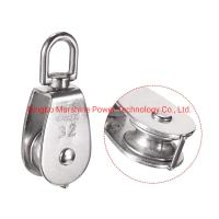 China Stainless Steel Swivel Lifting Rope Pulley Block Safe Loading Capacity 250kg/551 Lbs for sale