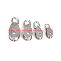 China Stainless Steel Swivel Lifting Rope Pulley Block Safe Loading Capacity 250kg/551 Lbs for sale