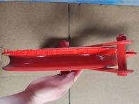 China 10 Inch Gin Block Pulley WIth Galvanized Steel For Hoist Post Lifting Scaffolding for sale