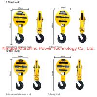 China Double Sided Hooks Stringing Block Anti-Static Portable Steel Lifting Electric Hoist Pulley Block for sale