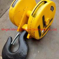 China Double Sided Hooks Stringing Block Anti-Static Portable Steel Lifting Electric Hoist Pulley Block for sale