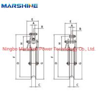 China Oxygenation Single Sheave Cable Conductor Blocks Pulley Block for Wire Stringing for sale