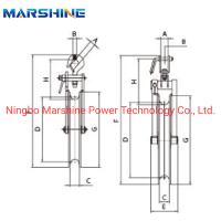 China Oxygenation Single Sheave Cable Conductor Blocks Pulley Block for Wire Stringing for sale