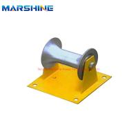 China Flat Plate  Wheel Cable Roller  Pulling Cable Guide Roller For Electrical Power Industry for sale